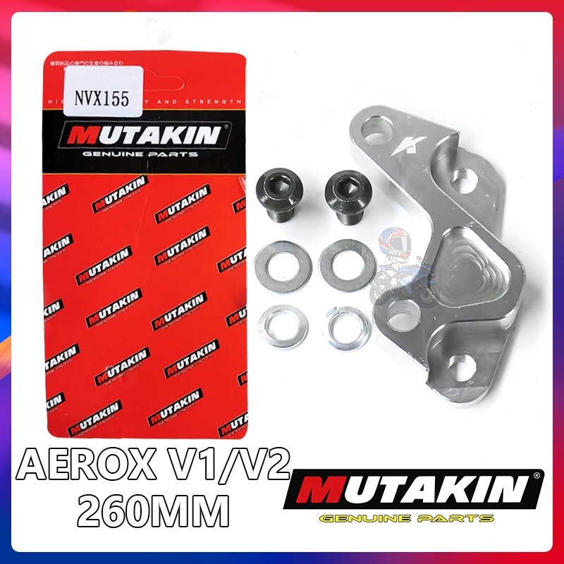 MUTAKIN 2 Pots 260MM Front Disc Bracket For YAMAHA AEROX V1 V2 | Shopee ...