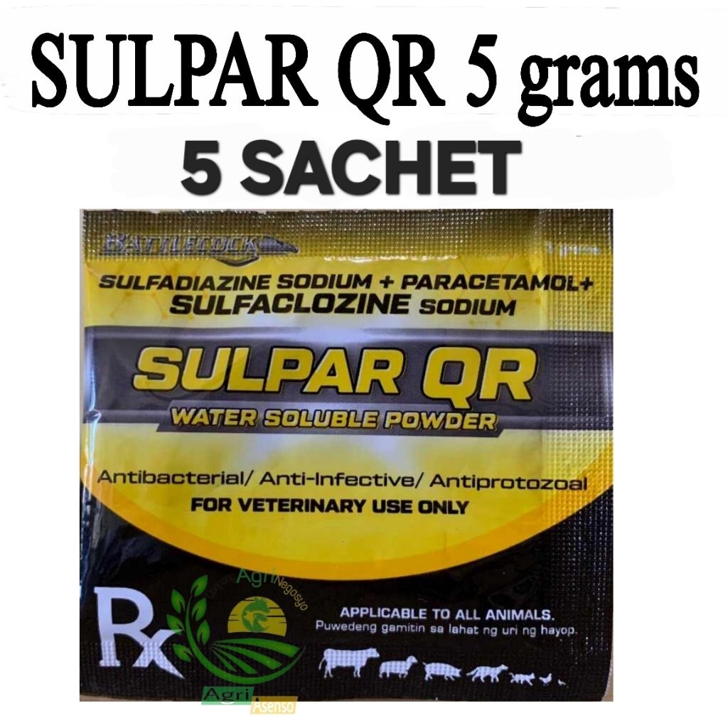 SULPAR QR 5 Sachet 5 grams Water Soluble Powder | Shopee Philippines