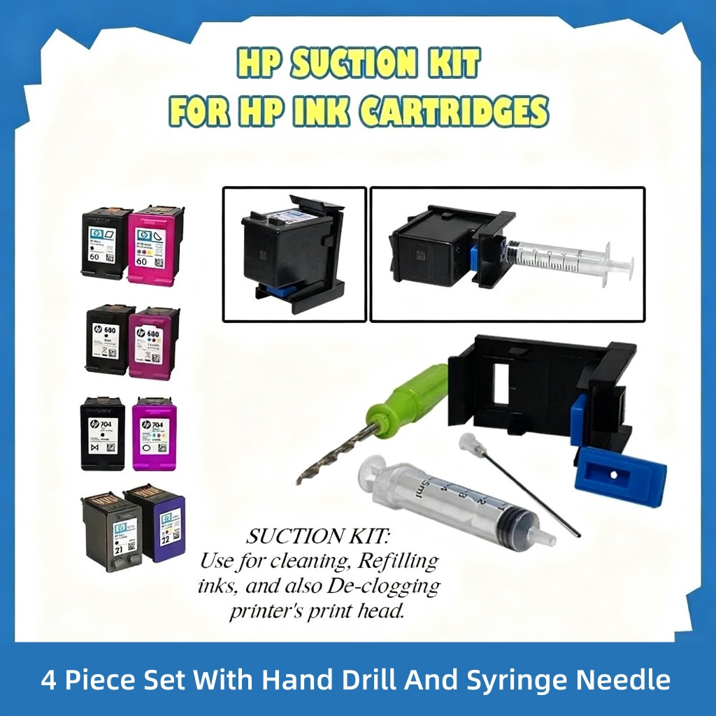 Canon Suction Kit 4 Piece Set With Hand Drill And Syringe Needle For ...