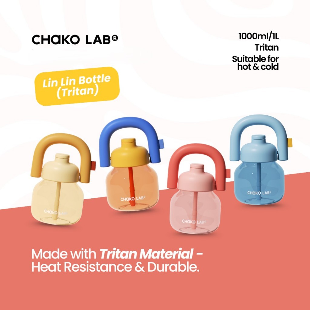 Chako Lab Lin Lin Bottle Tritan Plastic Beverage Bottle Tumbler Flask ...