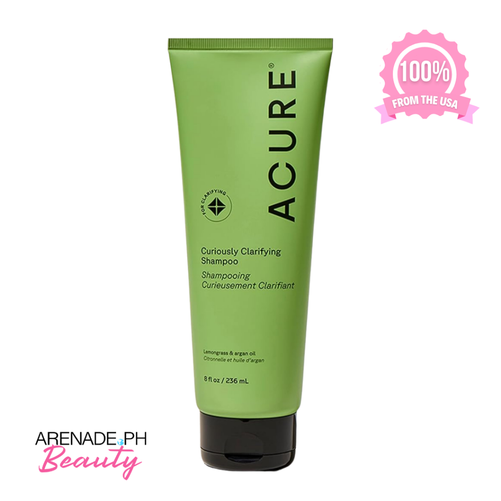 ACURE Curiously Clarifying Shampoo Lemongrass & Argan, (8 oz / 236 ml ...