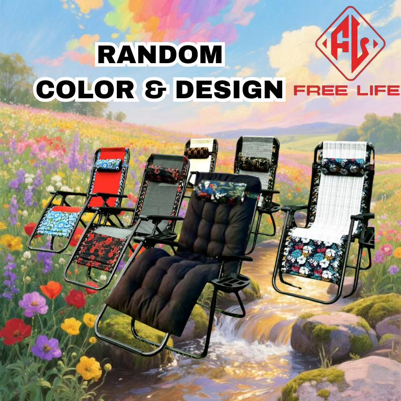 FREE LIFE Foldable chair/Folding Chair/Adjustable with Headrest RANDOM ...