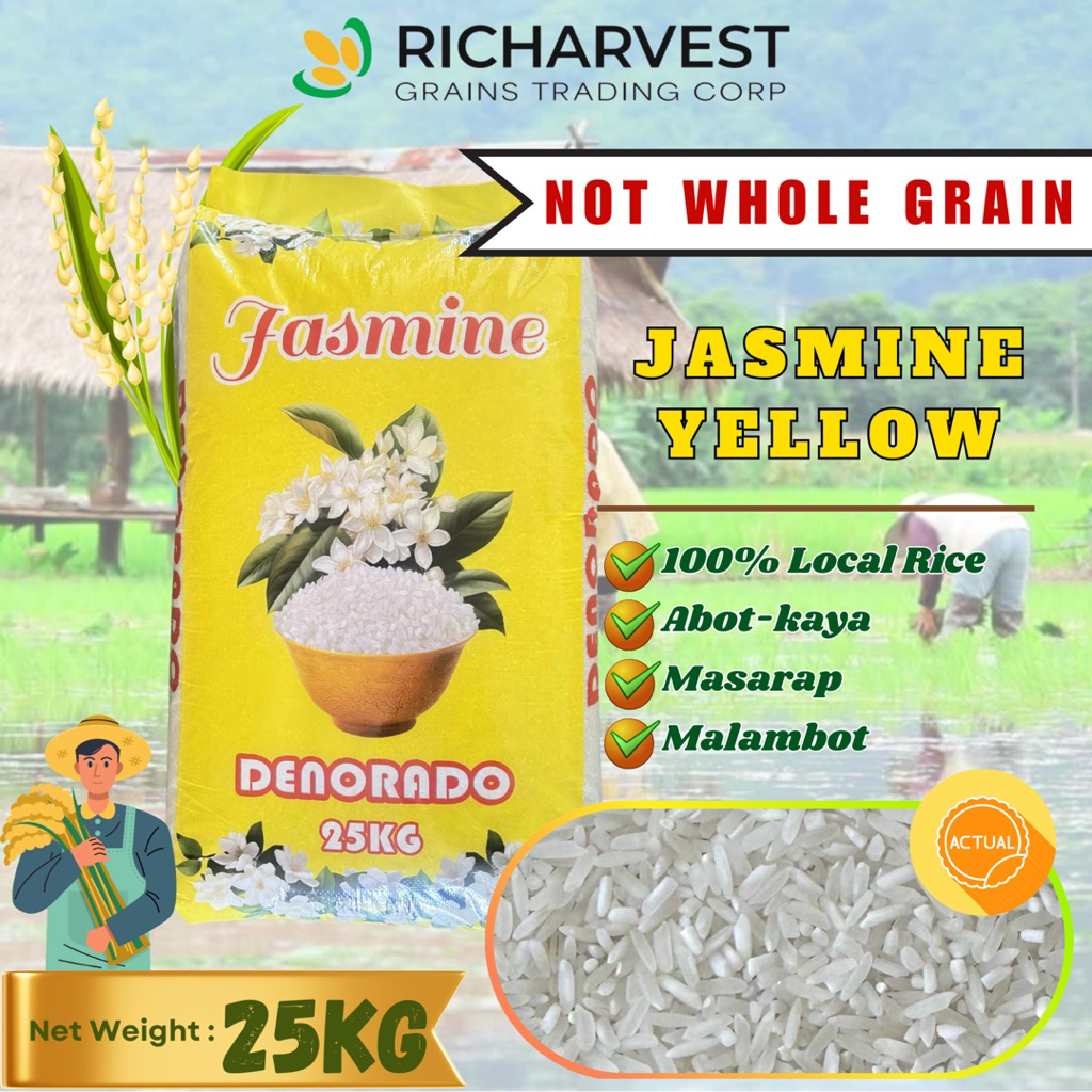 Jasmine Yellow Sack 25kg Not Whole Grain | Shopee Philippines