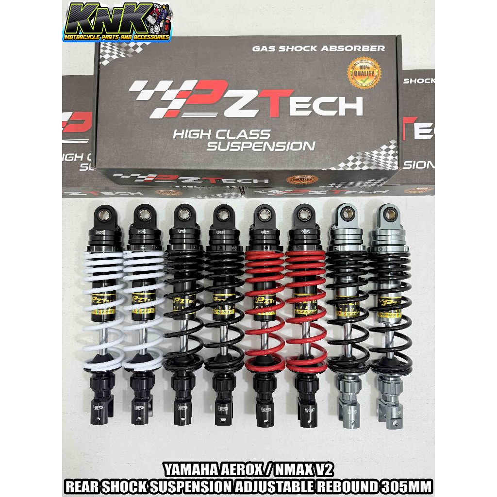 PZ TECH A2-SERIES REAR SHOCK SUSPENSION ADJUSTABLE REBOUND 305MM FOR ...