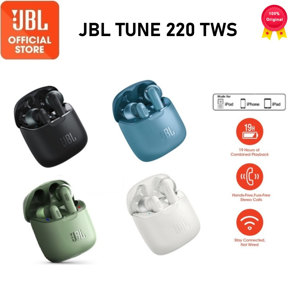 JBL Tune 220 TWS Wireless Bluetooth Earphones Stereo Earbuds T225 TWS ...