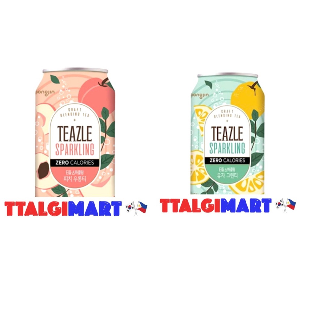 WOONGJIN TEAZLE IN CAN 340ML ALL FLAVORS TTALGIMART | Shopee Philippines