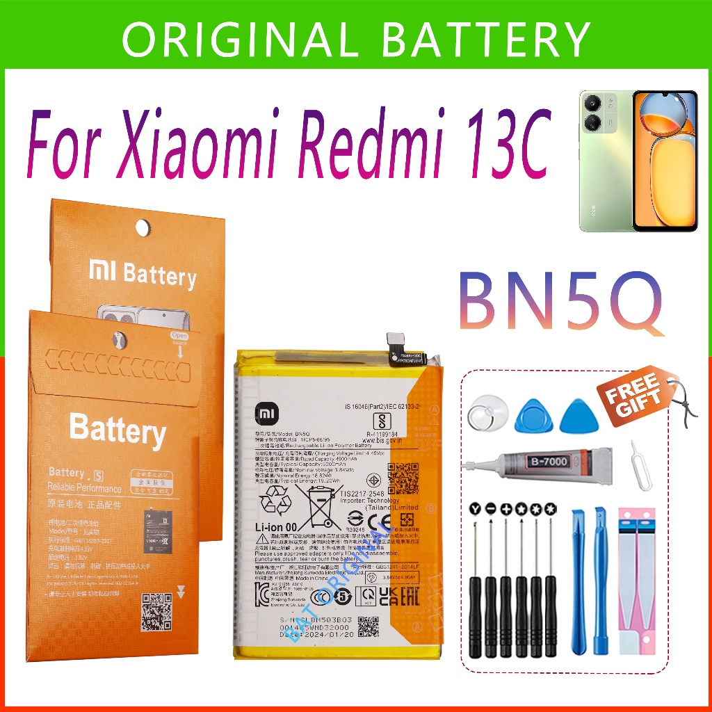 New BN5Q Battery for Xiaomi Redmi 13C 23100RN82L, 23106RN0DA Mobile ...