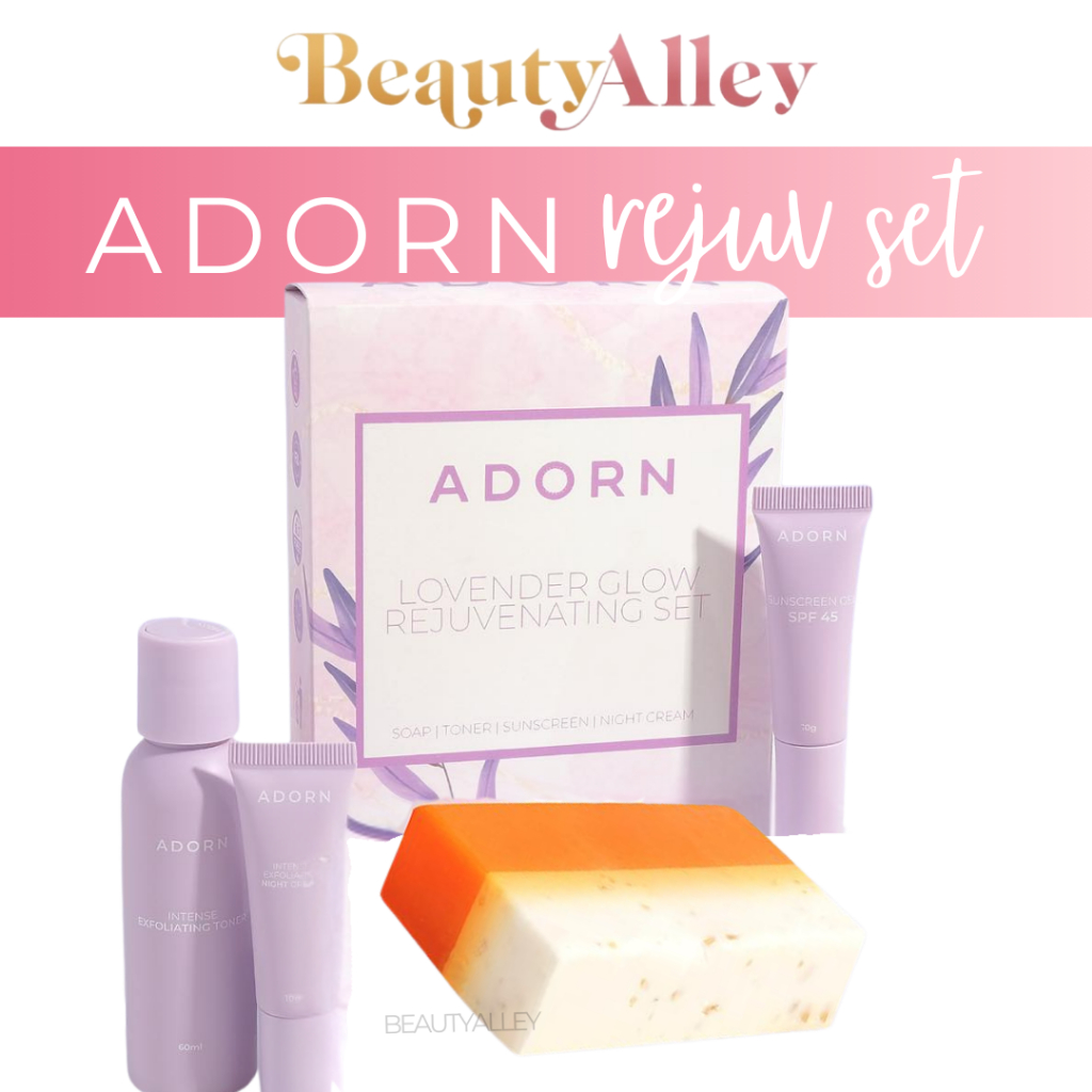 Adorn Lavender Glow Rejuvenating Set Radiance Potion Intense ...