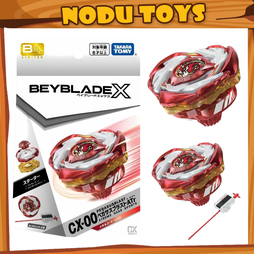 Beyblade X CX-00 Starter Pegasus Blast ATr [Bankee Sticker] | Shopee ...