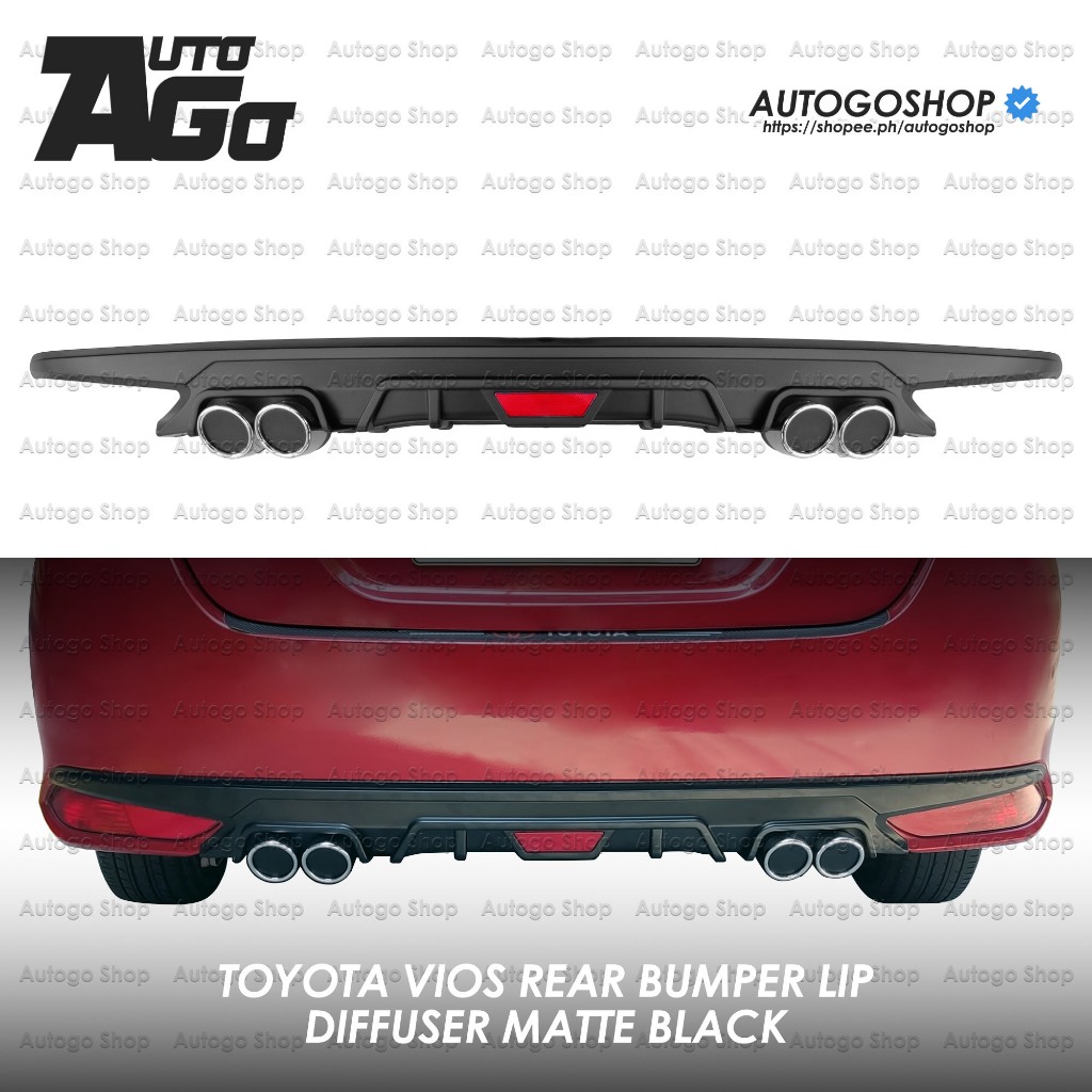 Toyota Vios 2021 XLE E J G Variant 4th Gen Rear Bumper Lip Diffuser ...