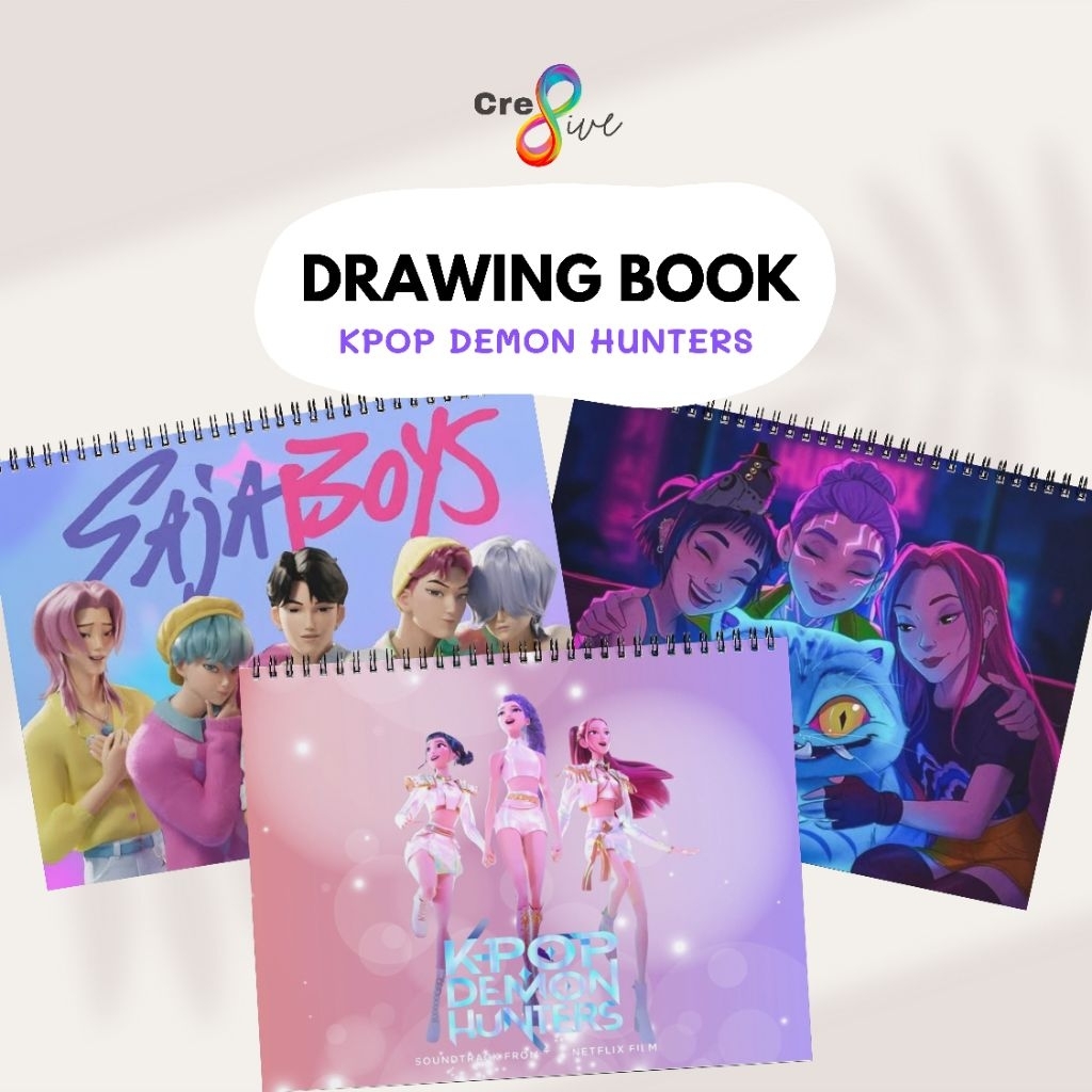 KPOP Demon Hunter | Huntrix Inspired | Drawing/Sketch Notebook | by ...