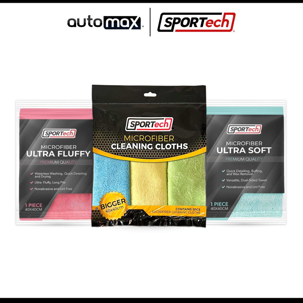 SPORTech Microfiber Towel Quality Cleaning Cloth - Scratch & Lint Free ...