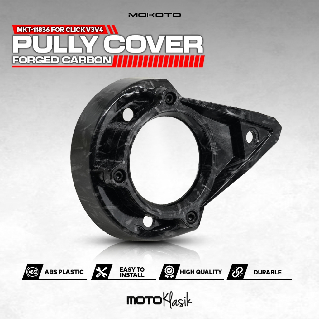 MOKOTO HONDA CLICK V2/V3/V4 PULLEY COVER AND EMBLEM ONLY WITH ...