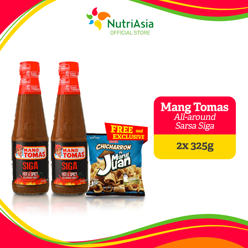 Mang Tomas All Around Sarsa Siga 325g & Chicharon ni Mang Juan Klasik ...
