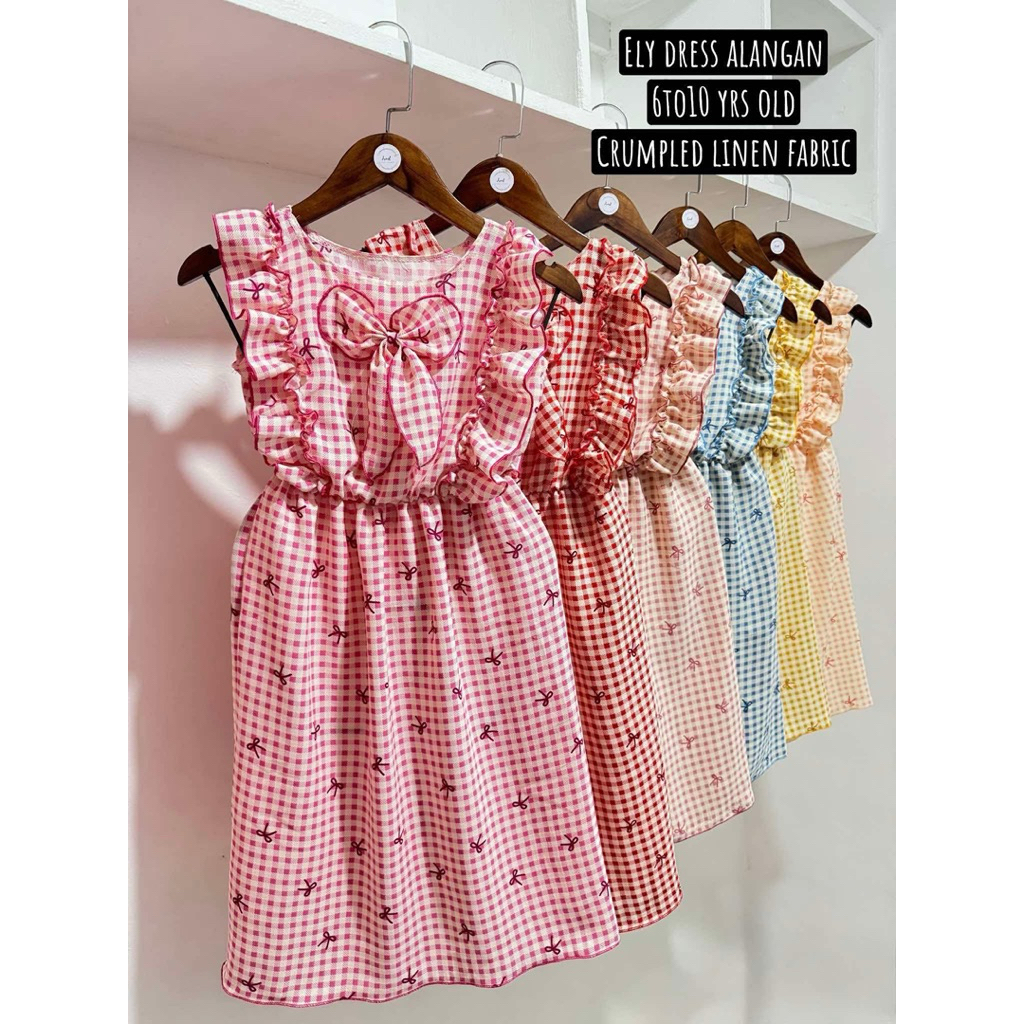 Fit 6-10 Years Old Challis Garter Strap Dress For Kids | Shopee Philippines