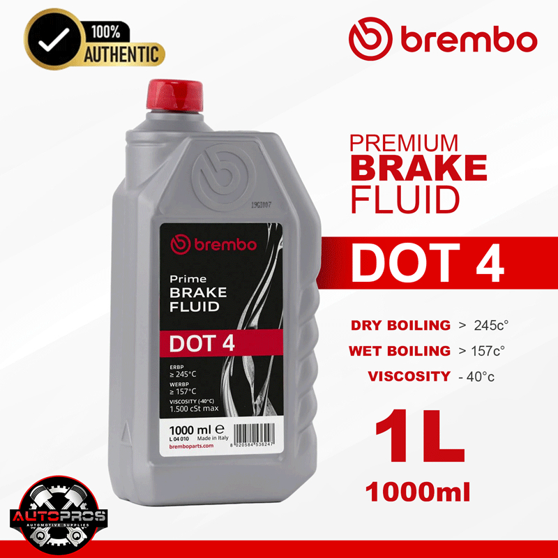 BREMBO DOT 4 Prime Brake Fluid 1 Liter | Shopee Philippines
