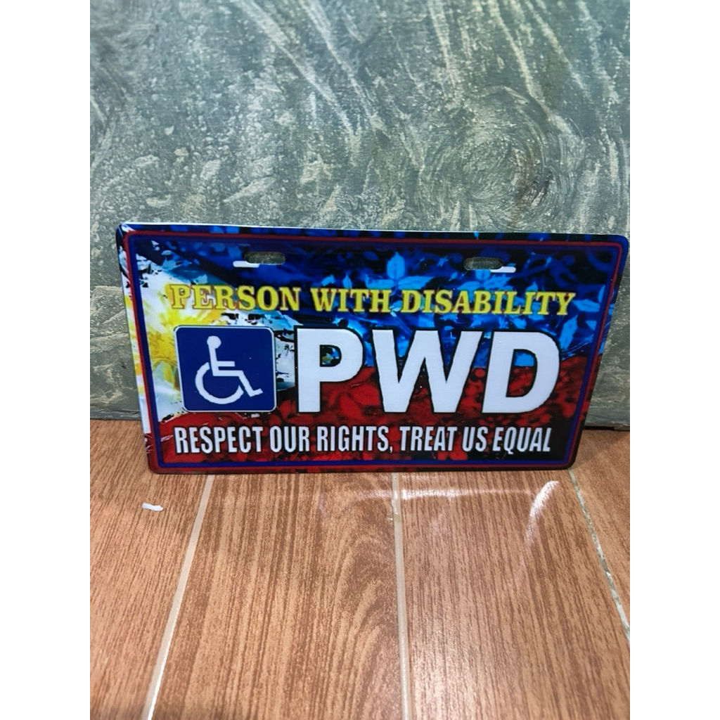 person with disable e-bike plate( pwd) 5x9 in | Shopee Philippines