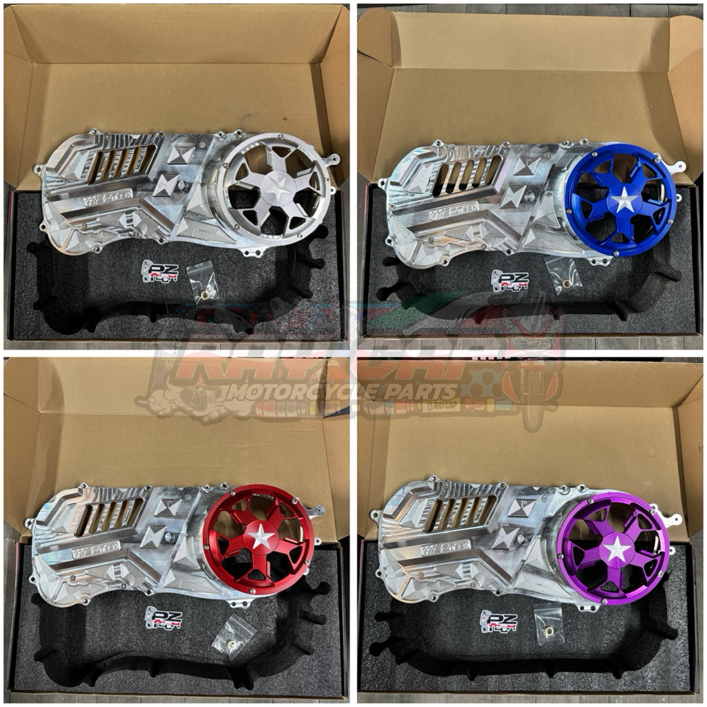 FULL CNC PZTECH CRANK CASE COVER FOR NMAX V2 / NMAX V3 , AEROX V2 ...
