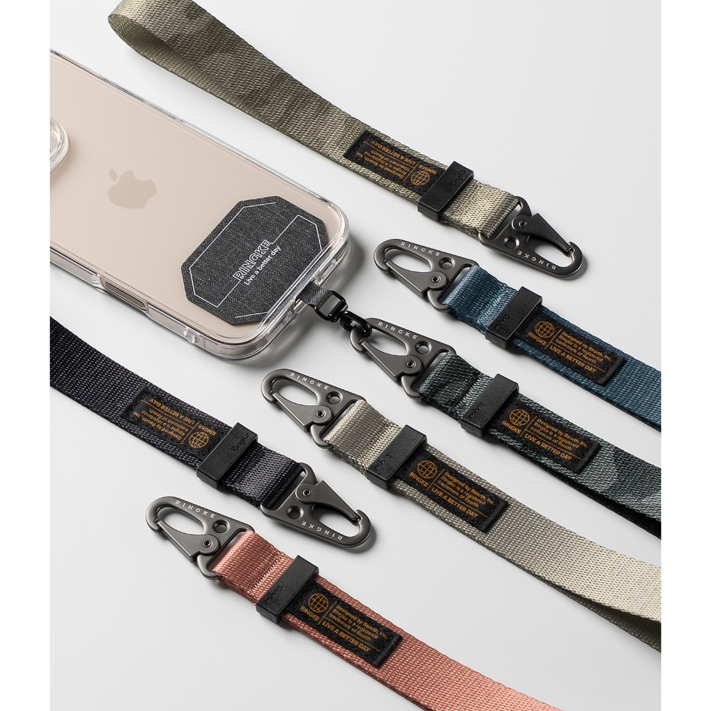 Ringke Holder Link & Tactical Webbing Hand Strap - Universal Mobile ...