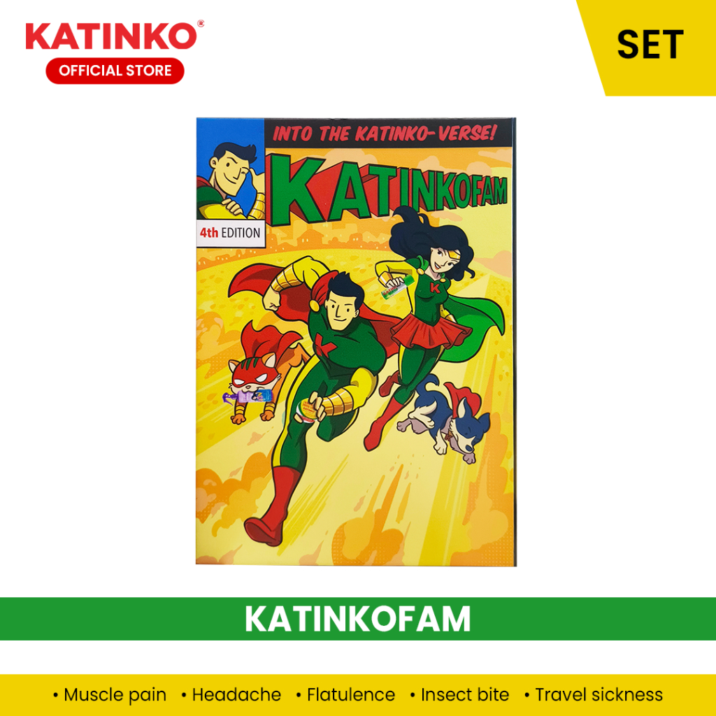 Katinko Family Set - Ginger & Patchouli Oil Liniment, Stick, Sports ...