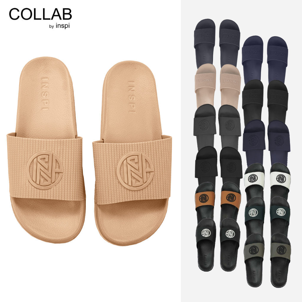 COLLAB by Inspi Slip On Slides for Men and Women | Shopee Philippines