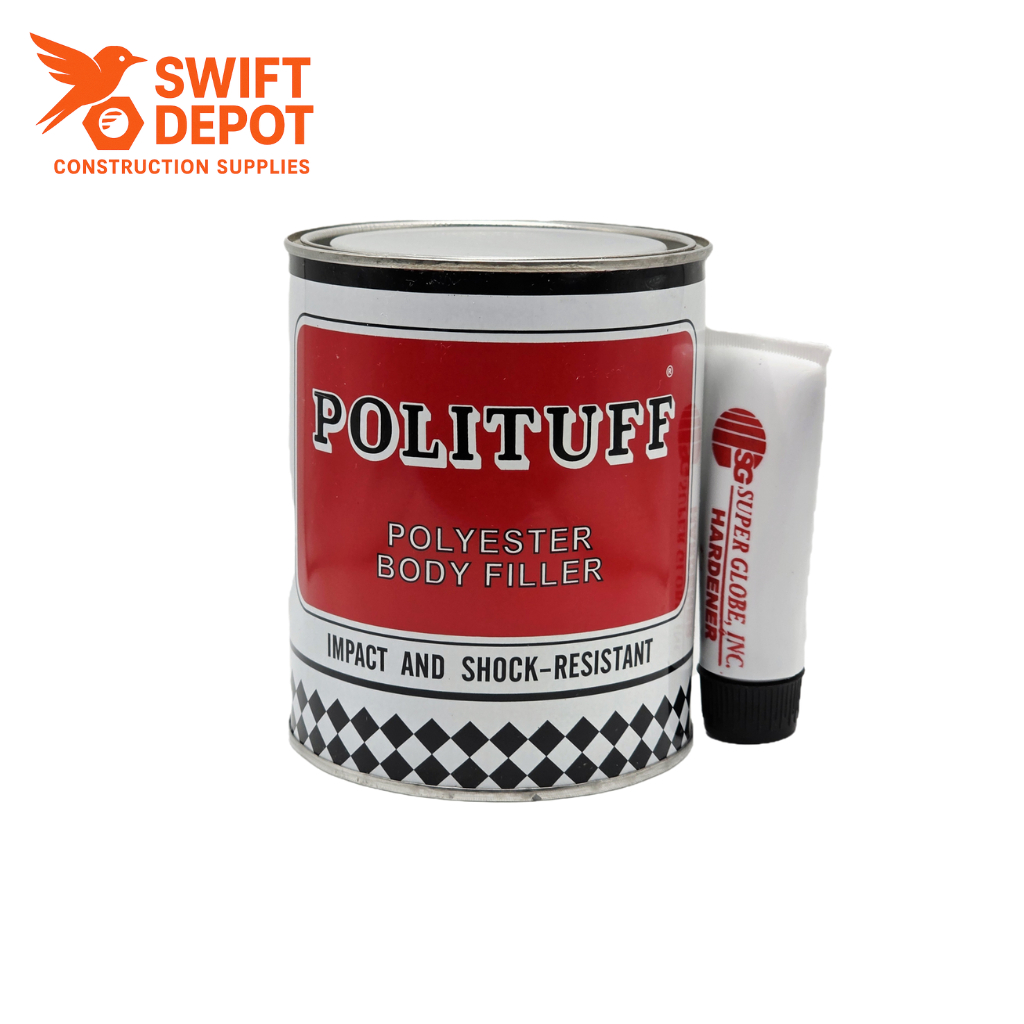 Polituff Polyester Body Filler with Hardener 4L & 1L | Shopee Philippines