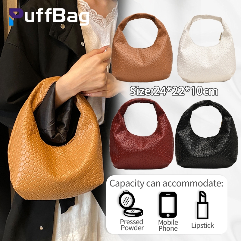 Women's Bags Exquisite Elegant Woven Texture Underarm Shoulder Bag ...