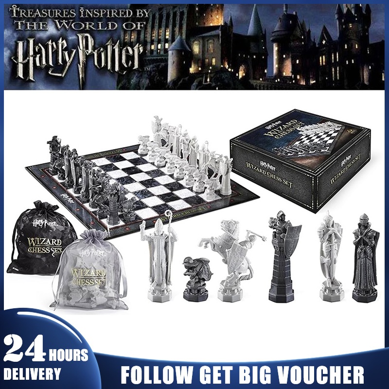 The Noble Collection Harry Potter Wizard Chess Monopoly Set | Shopee ...