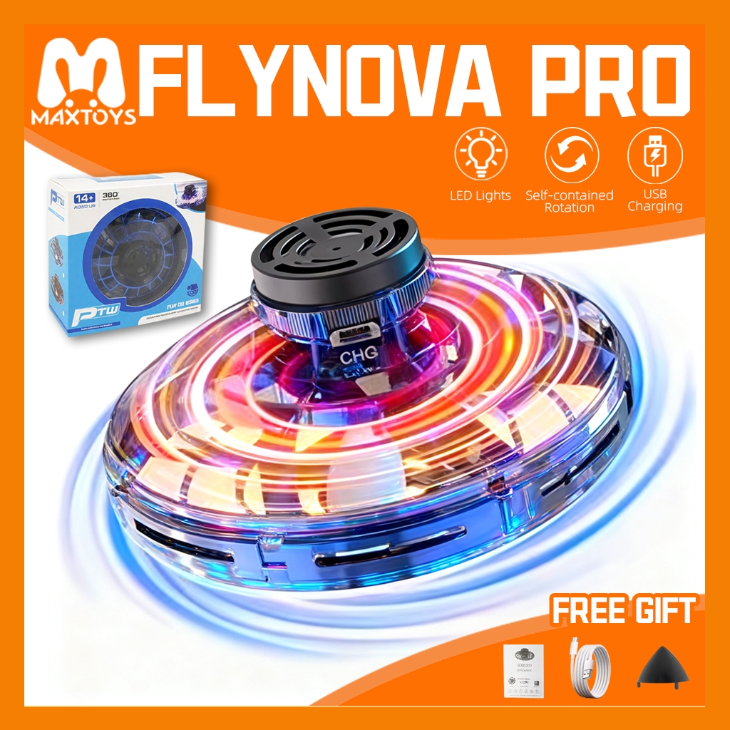 Flynova Pro Flying Ball, Hand Controlled Magic Drone Boomerang Fidget ...
