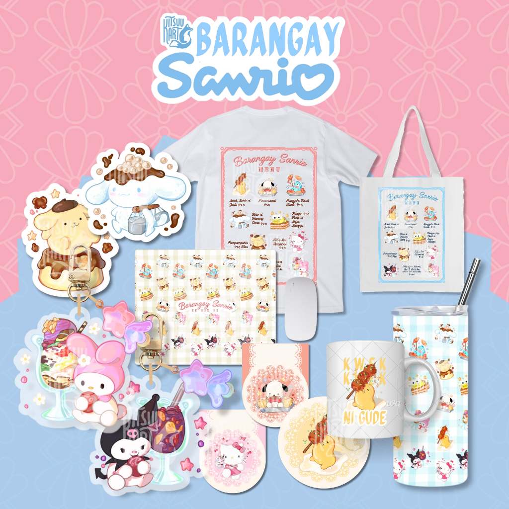 Kitsuukart Barangay Sanrio (keychains, mugs, stickers) | Shopee Philippines