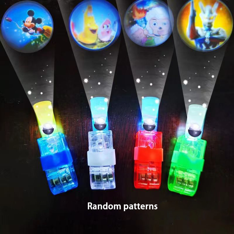 Finger Laser Projection Beam Toys Party Favors Glow Finger Rings Rave ...