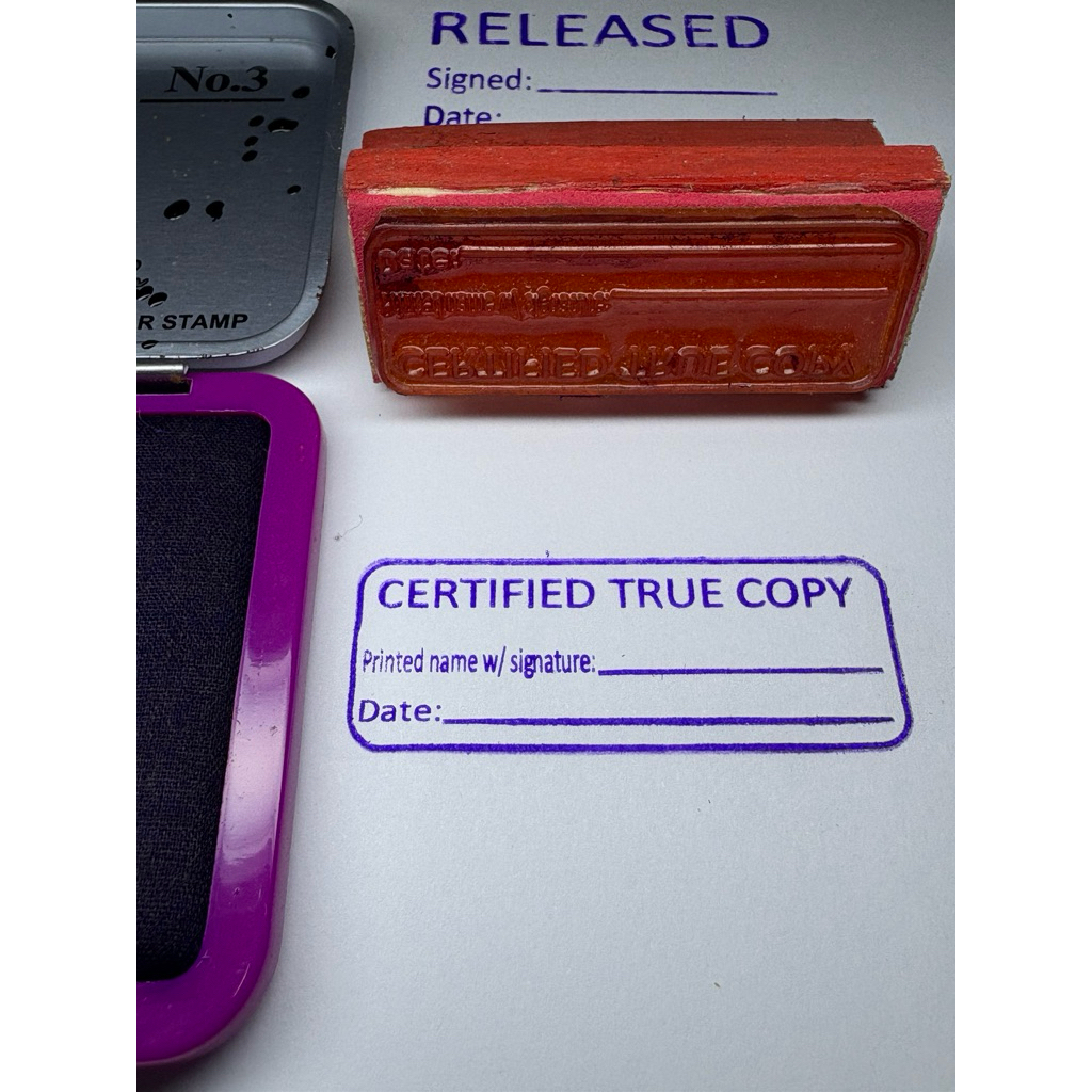Certified True Copy Rubber Stamp | Shopee Philippines