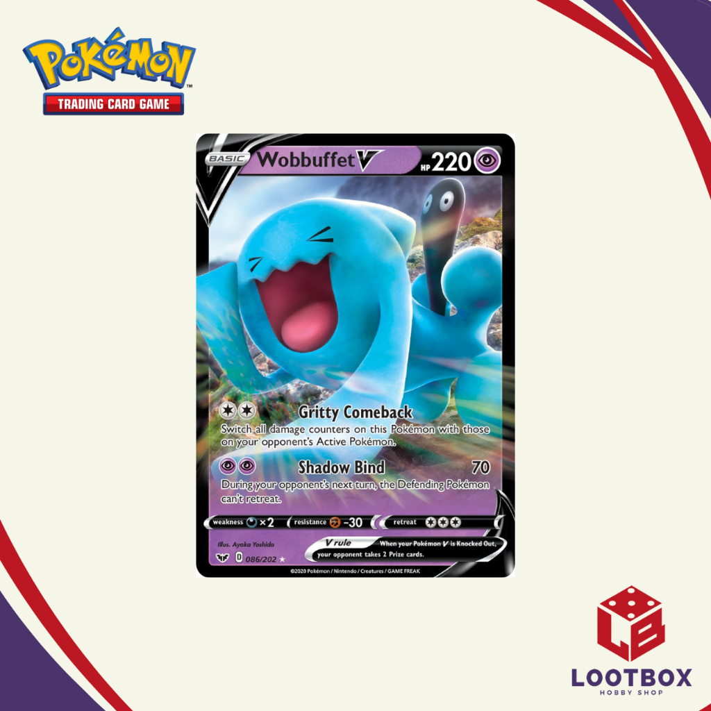 Pokemon Card Game: Wobbuffet V (Ultra Rare) - Sword and Shield | Shopee ...