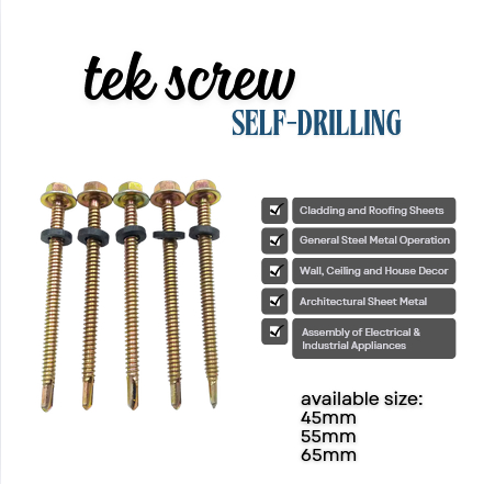 Shop tek screw for roofing for Sale on Shopee Philippines