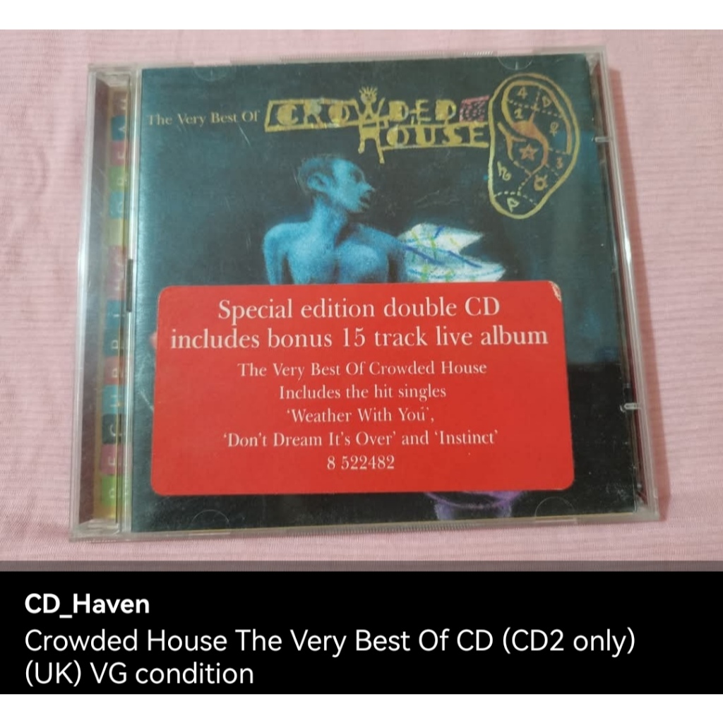 Crowded House The Very Best Of CD (CD2 only) (unsealed) | Shopee ...