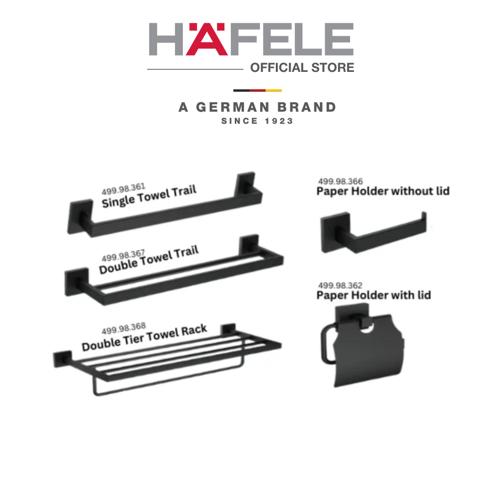 Hafele Sanitary Fittings, Single Towel Rail, Double Towel Rail, Double ...