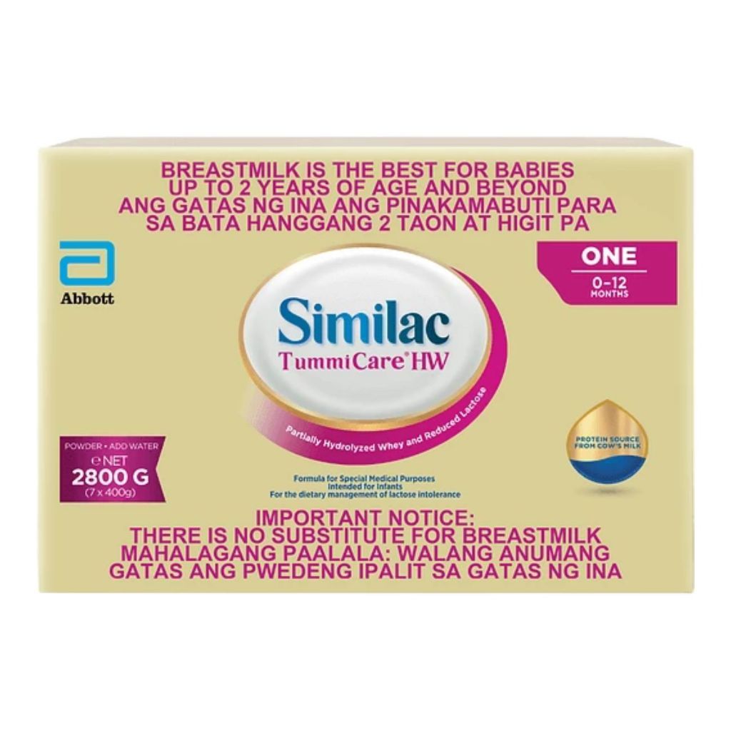 SIMILAC TUMMICARE HW ONE for 0 to 12 months old 2.8kg | Shopee Philippines