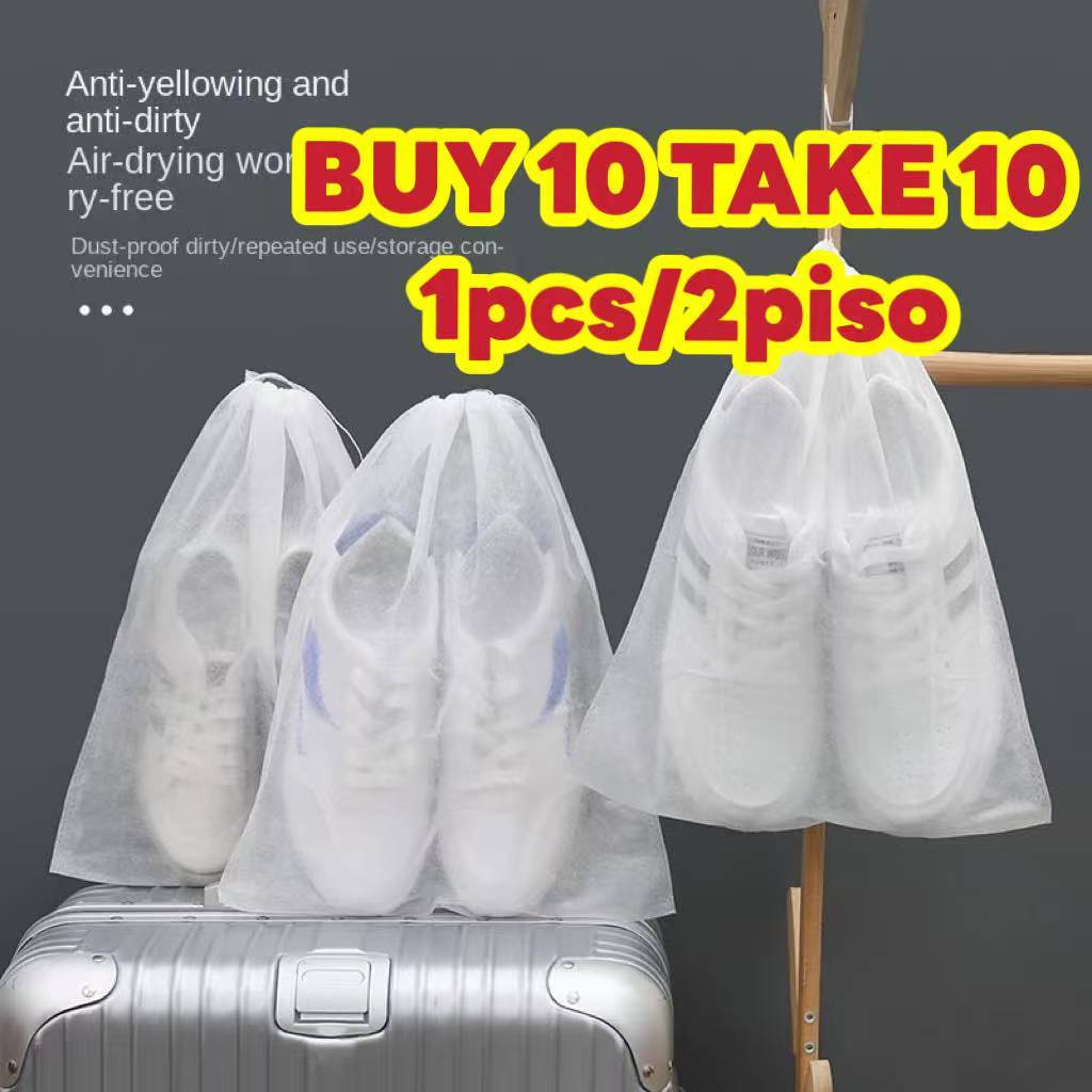 20Pcs Shoe Bag with Drawcord Shoe Dust Covers Non-woven Shoe Storage ...