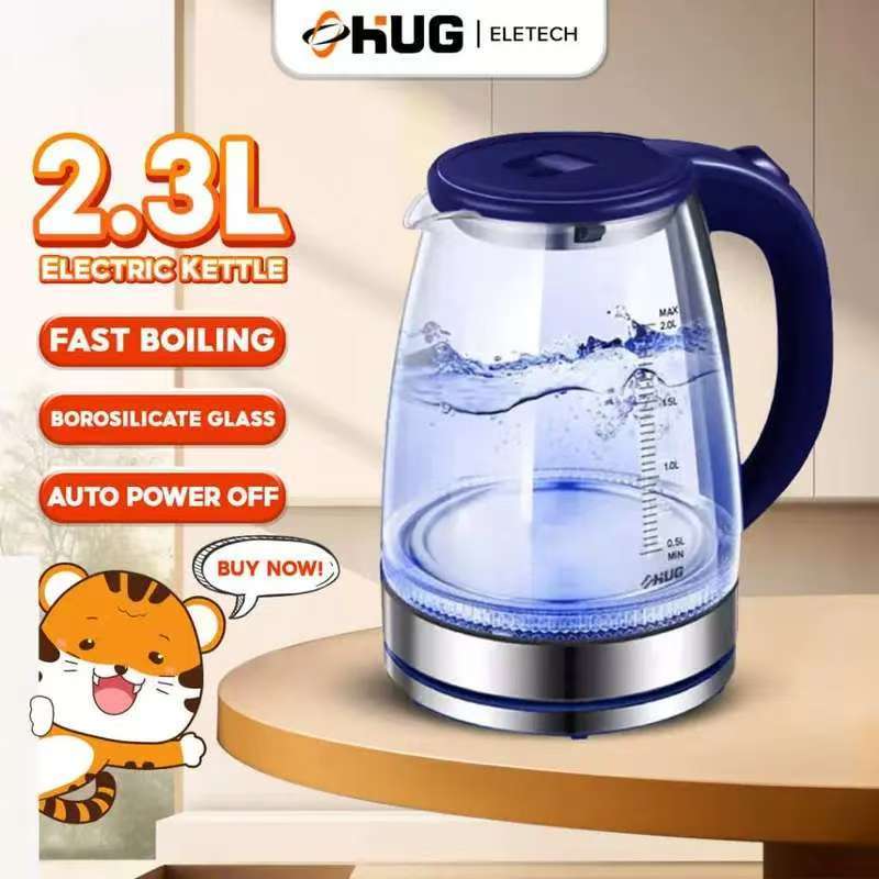 Hug 2 L Electric Kettle Fast Boiling Electric Glass Kettle Household ...
