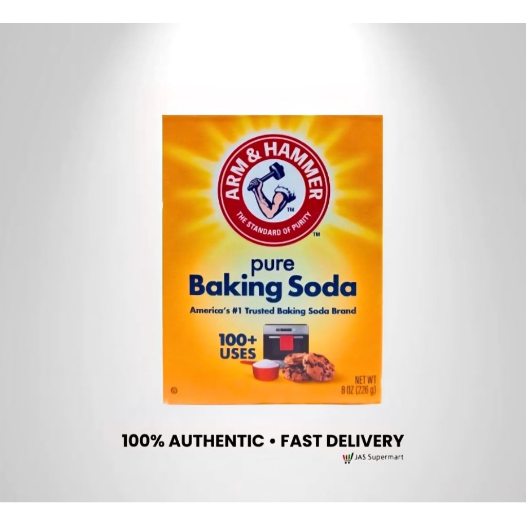 Arm & Hammer Pure Baking Soda 453g Natural Cleaner Cooking Deodorizer ...