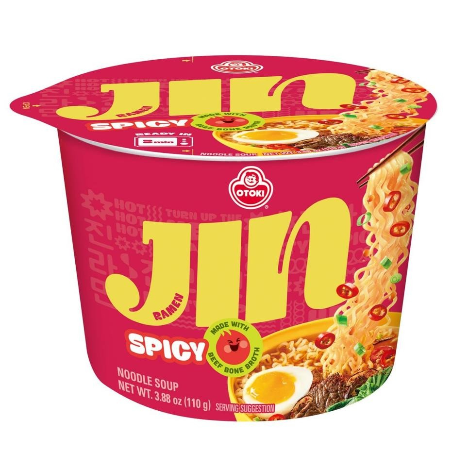 Ottogi Jin Ramen Made With Beef Bone Broth Spicy 110g | Shopee Philippines