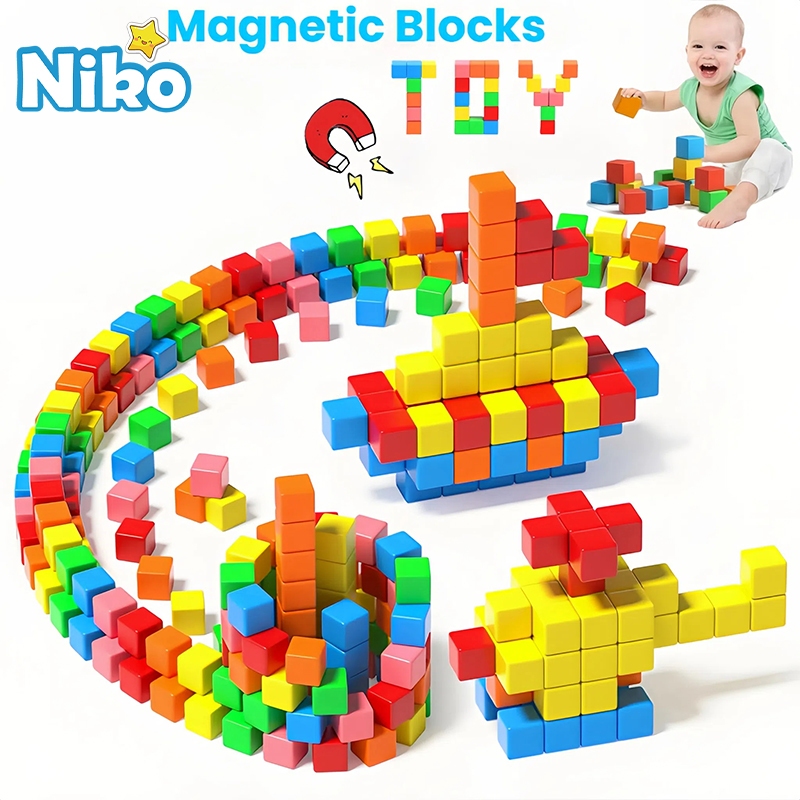 NIKO Magnetic Building Blocks Early Childhood Education Cube Children ...