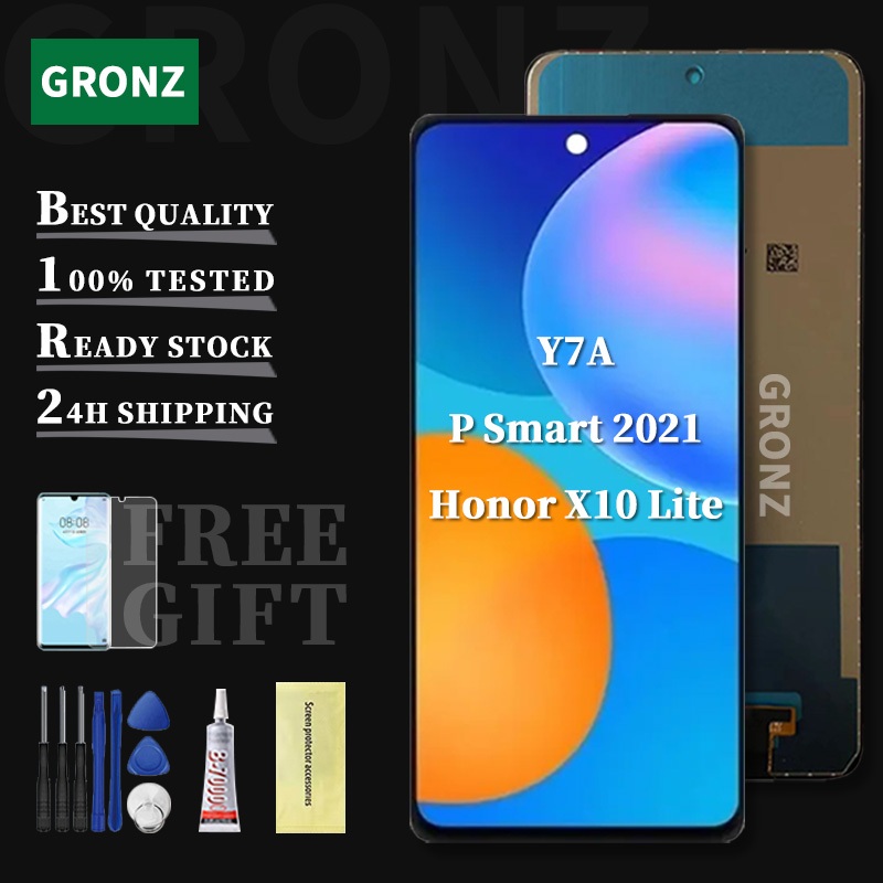 For HUAWEI Y7A/Honor X10 Lite/P Smart 2021 LCD Screen Full Set Assembly ...