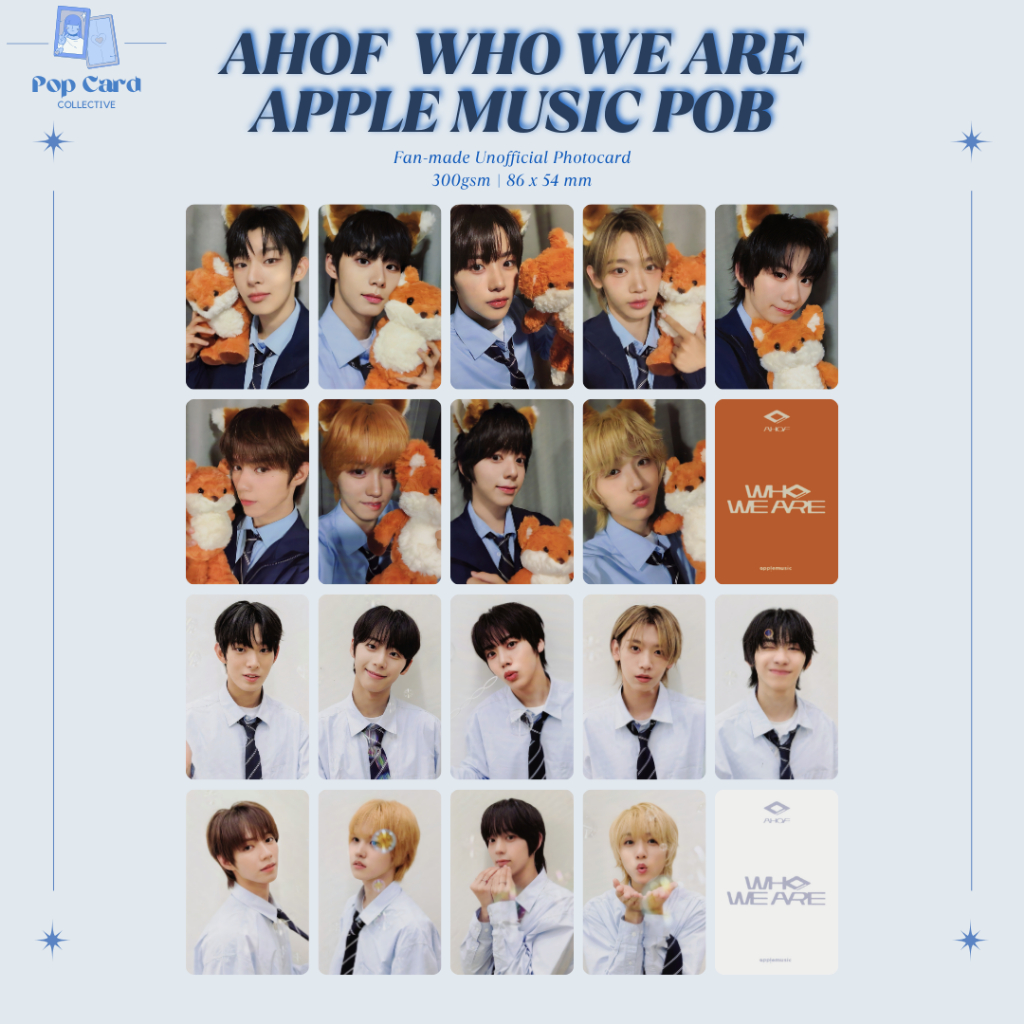 [AHOF] WHO WE ARE Apple Music POB PC Fan-made Unofficial Photocard ...