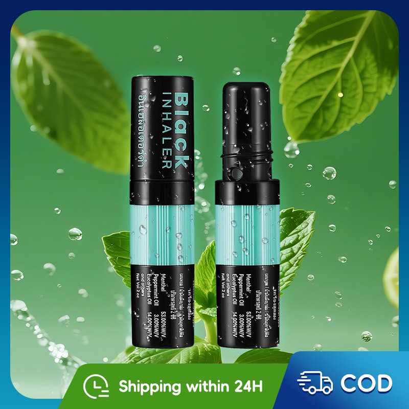[Hot] Mint Black Inhaler 2in1 (2ml) Mint scented nasal spray | Shopee ...