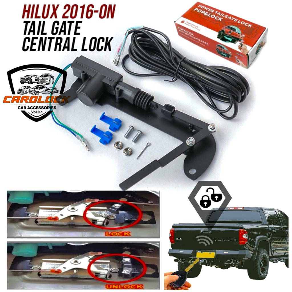 Toyota Hilux Revo Conquest GRS 2016 - 2024 Tailgate Central Lock ...