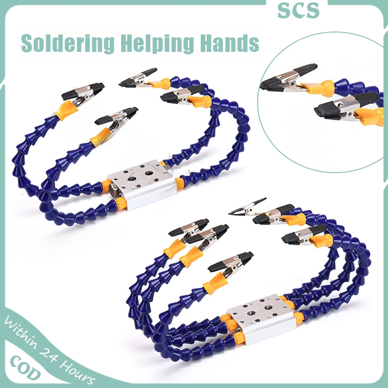 Helping Hands Soldering Clamp Aid,with 4/6 Flexible Soldering Helping ...