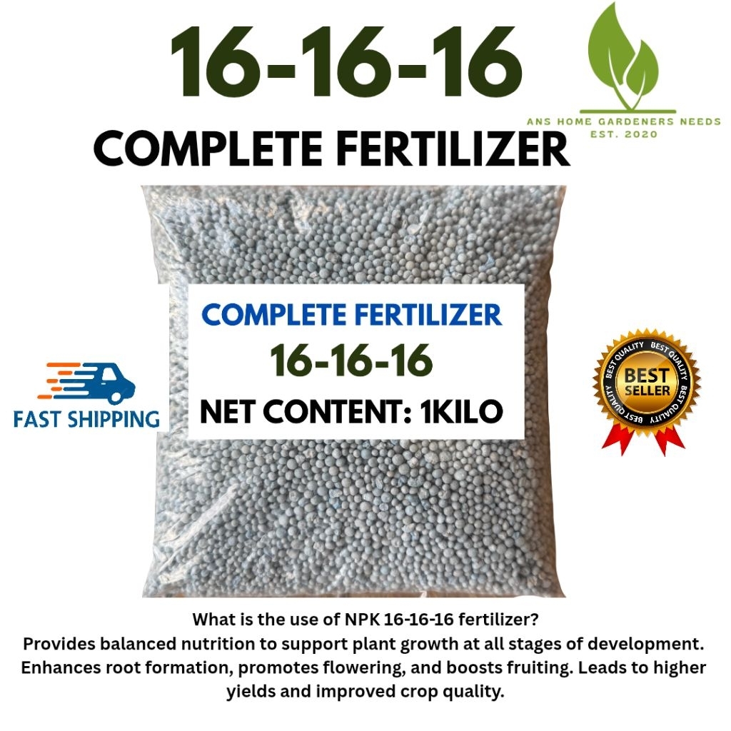 16-16-16 NPK COMPLETE FERTILZER For your Plants | Shopee Philippines