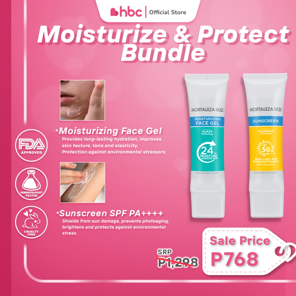 hbc Hortaleza M.D. Moisturizing Face Gel 50ml + Sunscreen SPF50 PA ...