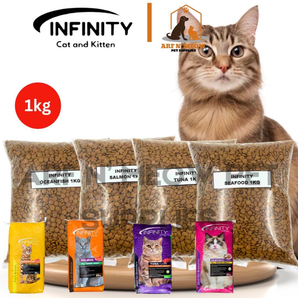 1kg 500g Infinity Salmon Infinity Ocean Fish All Stages Cat Dry Food ...